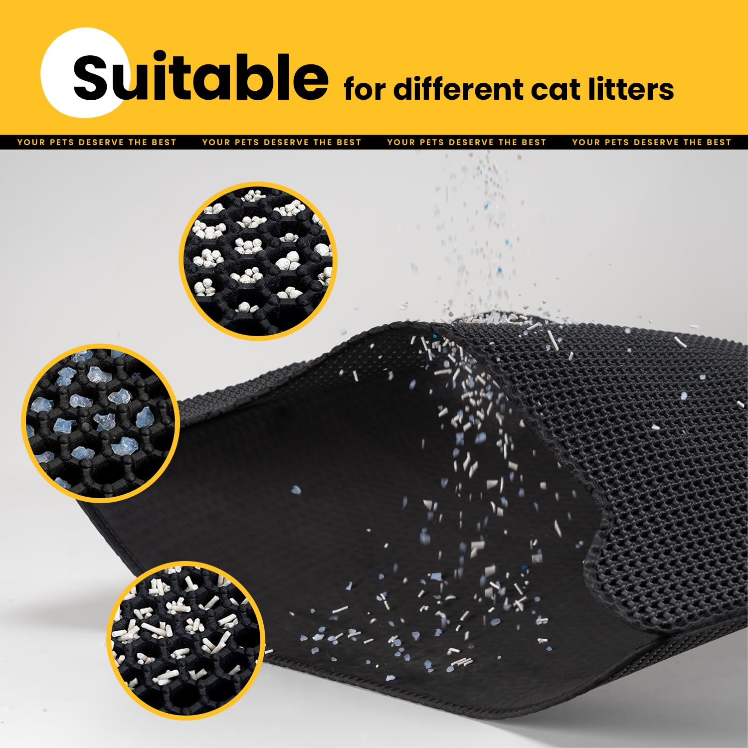 Waterproof Cat Litter Trapping Mat Medium (23" x 17")丨Cat Litter Mat K ...
